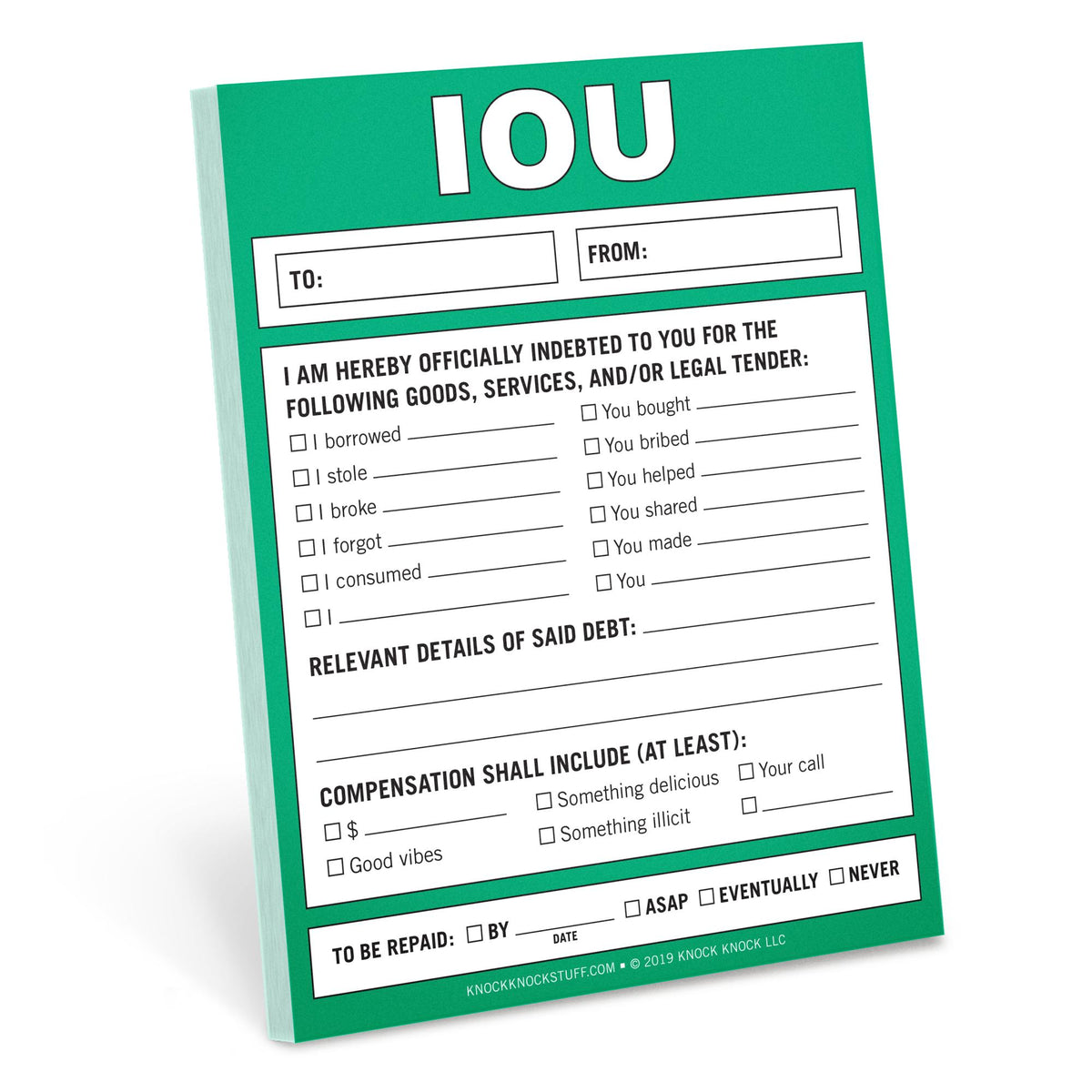 IOU Note – Wrapped!