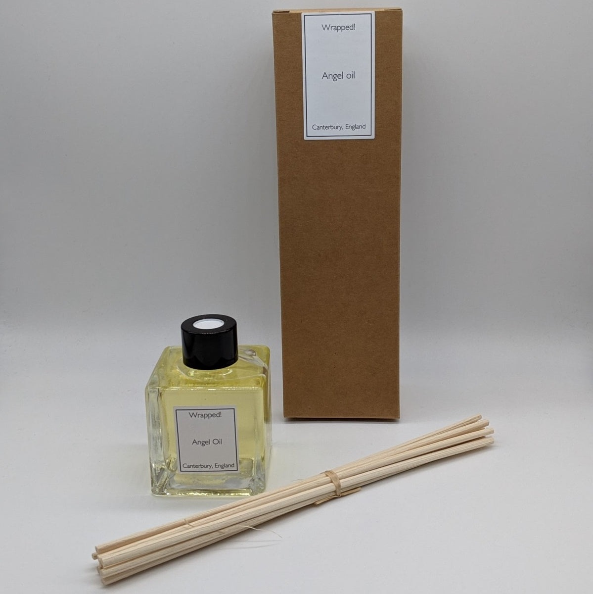 Angel Oil Natural Rattan Reed Diffuser – Wrapped!