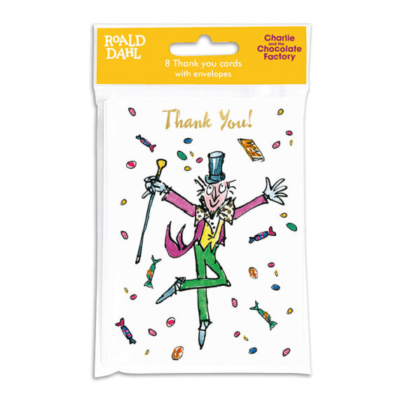 Willy Wonka Thank You Pack of Notecards – Wrapped!